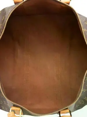 LOUIS VUITTON Monogram Keepall 50 Travel Bag - Brown