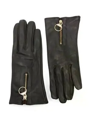 Barbour Arlene Zip-detail Gloves - Black