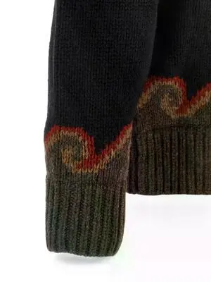 Alanui Fair Isle Jacquard-knit Cardigan
