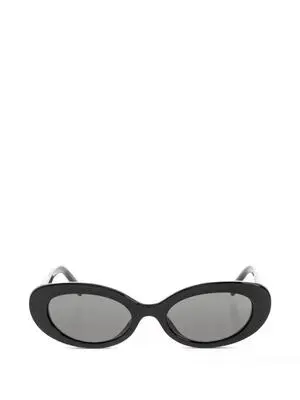 Dolce & Gabbana Devotion Oval-frame Sunglasses - Black