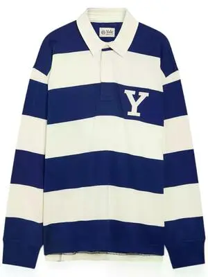 Gant Yale Striped Polo Shirt - Blue