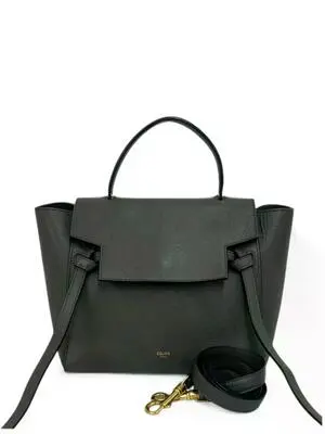 Celine 2019 Micro Grained Calfskin Belt Bag Satchel - Grey