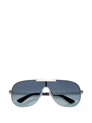Versace Greca Flow Mask Pilot Sunglasses