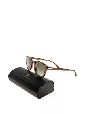 DB EYEWEAR BY DAVID BECKHAM Tortoiseshell-effect Round-frame Sunglasses