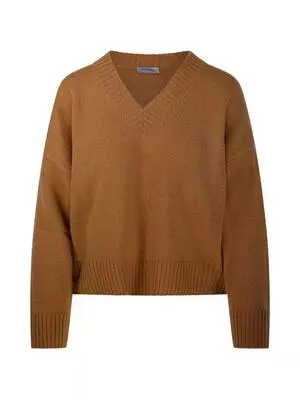 BEYOU V-neck Sweater - Brown