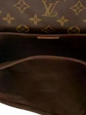 LOUIS VUITTON Monogram Pochette Metis Satchel - Brown