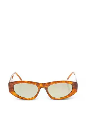Attico X Linda Farrow Maya Tortoiseshell-effect Sunglasses - Brown