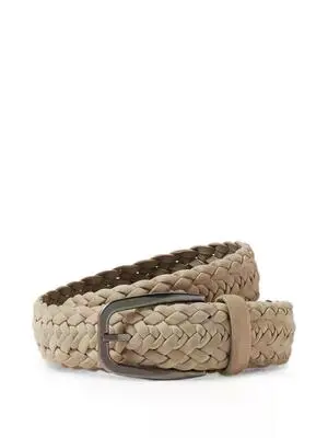 Zegna Light-taupe Nubuck Belt - Neutrals