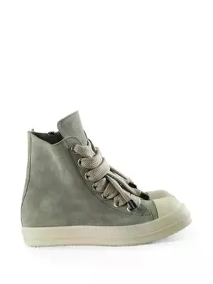 Rick Owens Jumbolace High-top Suede Sneakers