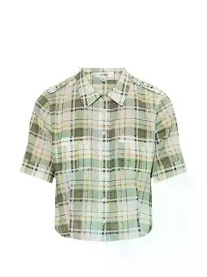 FRAME Checked Short-sleeve Shirt