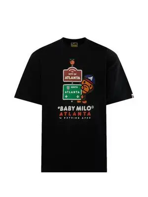 A BATHING APE Baby Milo Graphic-print T-shirt - Black