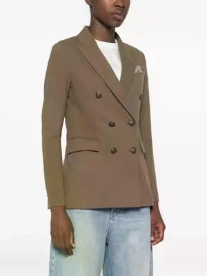 CIRCOLO 1901 Double-breasted Peak Lapel Blazer