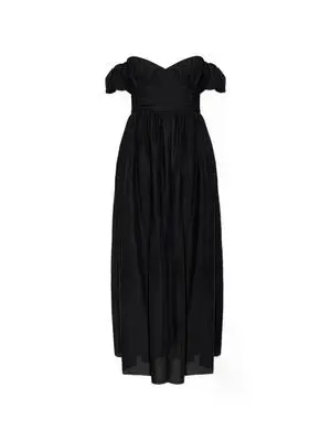 Matteau Off-shoulder Puffed-sleeve Maxi Dress