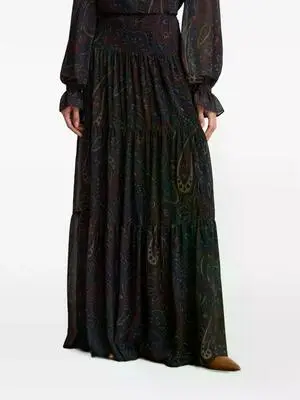 Ralph Lauren Pauldina Tiered Maxi Skirt