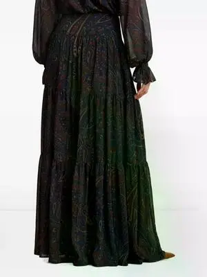Ralph Lauren Pauldina Tiered Maxi Skirt