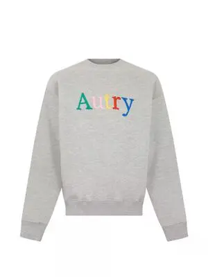 AUTRY Sweatshirt With Multicolor Logo - Grey