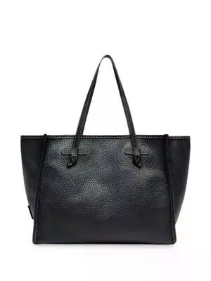 GIANNI CHIARINI Marcella Grained-leather Tote Bag - Black