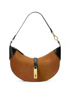 Polo Ralph Lauren Mini Polo Id Suede Shoulder Bag