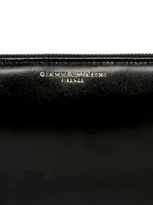 GIANNI CHIARINI Logo-print Zip-around Wallet - Black