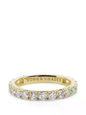 Monica Vinader Eternity Diamond Ring - Gold
