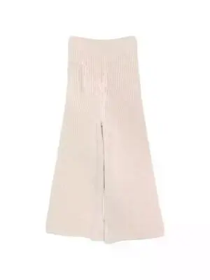 ELY ELY Ribbed-knit Cropped Trousers