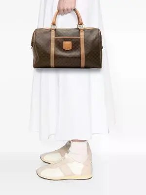 Celine 2014 Macadam Coated Canvas Boston Bag