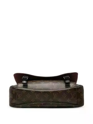 LOUIS VUITTON Monogram Macassar Clarence Satchel - Brown