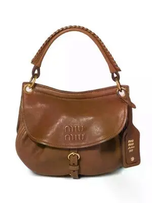 Miu Miu Rendez-vous Nappa Leather Bag - Brown