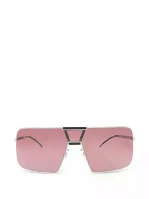 Mykita X Rimowa Mr004 Geometric-frame Sunglasses - Silver
