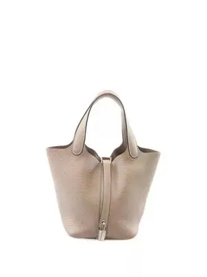 Hermès Taurillon Clemence Picotin Lock Tote Bag - Neutrals