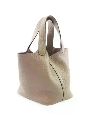 Hermès Taurillon Clemence Picotin Lock Tote Bag - Neutrals