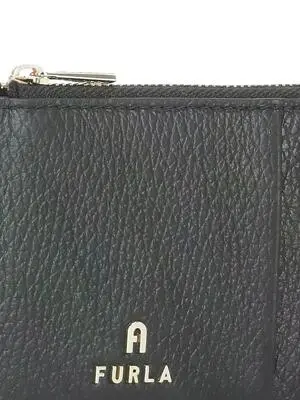 Furla Pebbled-leather Zip Card Holder