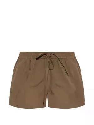 Matteau Drawstring-waist Relaxed Cotton Shorts - Brown