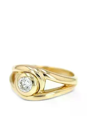 Cartier 18 Karat Yellow Diamond Ring