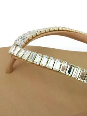 Mystique Oxnard Crystal-embellished Flip Flops