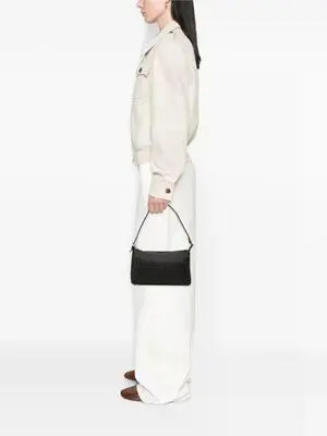 Fendi 2000-2010 Zucchino Canvas Pochette Shoulder Bag - Black