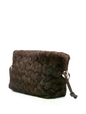 Liu Jo Faux-fur Clutch Bag With Adjustable Shoulder Strap