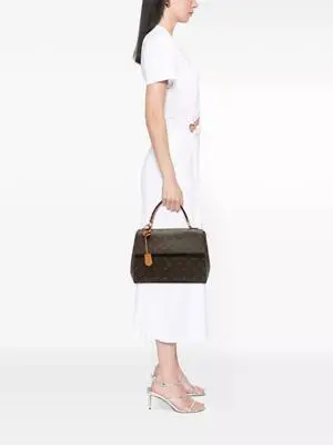LOUIS VUITTON 2016 Monogram Cluny Mm Satchel - Brown