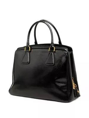 Prada 2010-2026 Medium Saffiano Vernice Parabole Tote Bag
