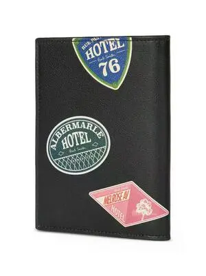 Paul Smith Hotel Stickers Leather Passport Holder