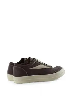 Rick Owens Leather Panelled Sneakers