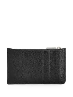 TOD'S Zipped Card Holder In Leather - Black