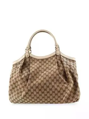 Gucci Sukey Gg Canvas With Leather Large Tote Bag