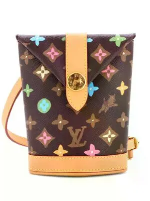 LOUIS VUITTON Monogram Craggy Canvas Envelope Pouch Crossbody Bag - Brown
