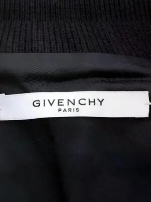 Givenchy Leather Star Patch Bomber Jacket