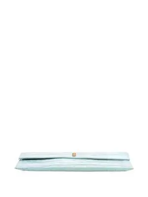 Alexander McQueen Croc Embossed Leather Clutch Bag