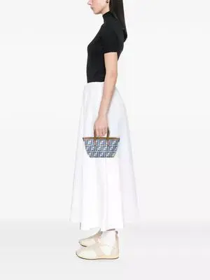 Fendi 2010-2026 Mini Zucca Jacquard Roll Satchel
