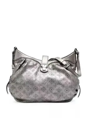 LOUIS VUITTON 2008 Monogram Mahina Xs Crossbody Bag - Silver