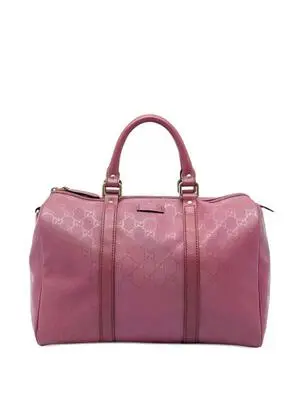 Gucci Medium Gg Imprimé Joy Boston Bag - Pink