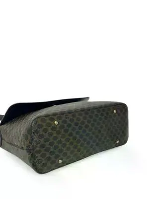Celine 1998 Macadam Coated Canvas Shoulder Bag